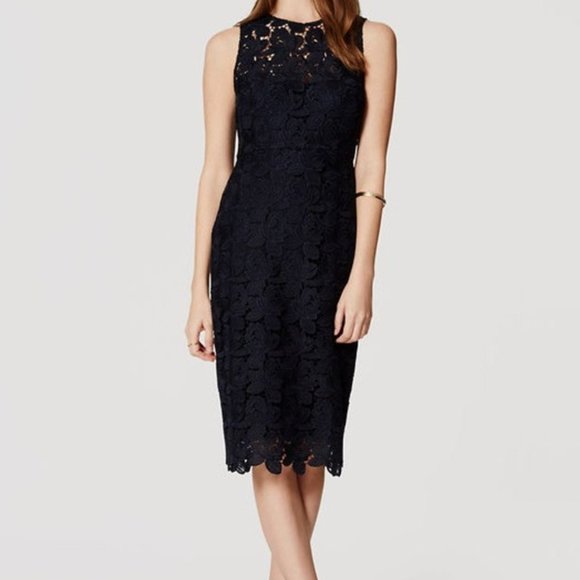 LOFT | Dresses | New2ann Taylor Loft Lace Sheath Dress | Poshmark